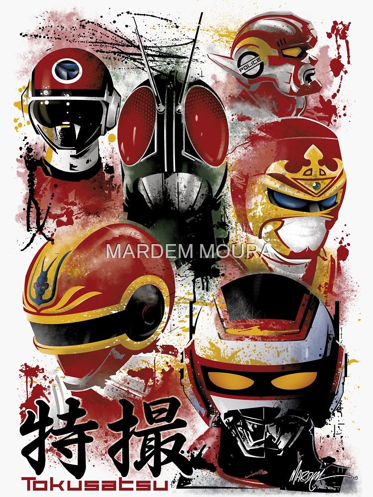 "Tokusatsu Assemble's COLOR" Sticker for Sale by dinshoran | Redbubble