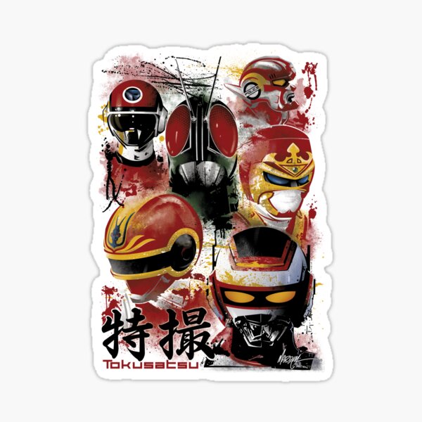 "Tokusatsu Assemble's COLOR" Sticker for Sale by dinshoran | Redbubble