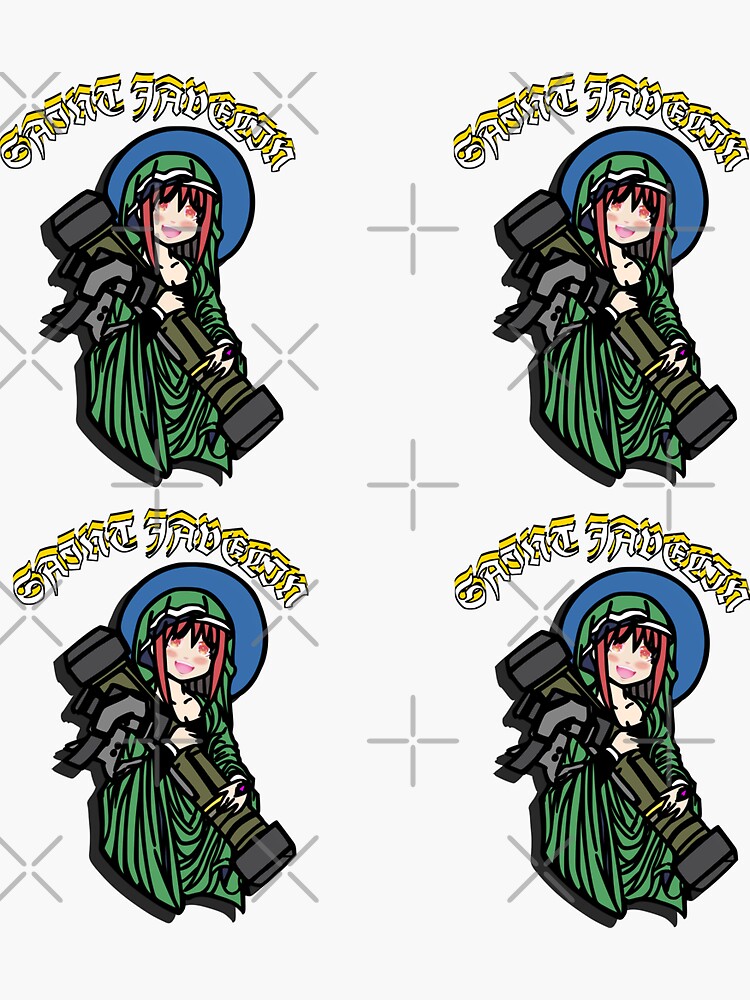 "Saint Javelin" Sticker by SiulChelios | Redbubble