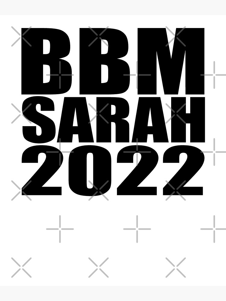 "BBM 2022 Bongbong Marcos Sara Philippines Flag RED" Poster for Sale by ...