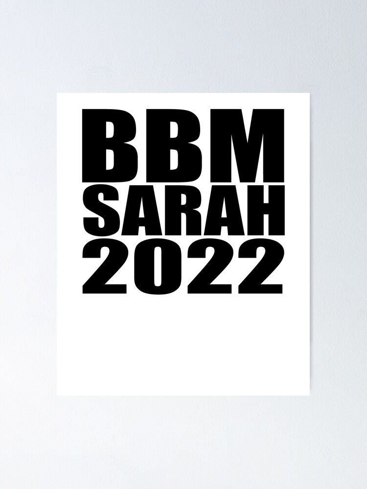 "BBM 2022 Bongbong Marcos Sara Philippines Flag RED" Poster for Sale by ...