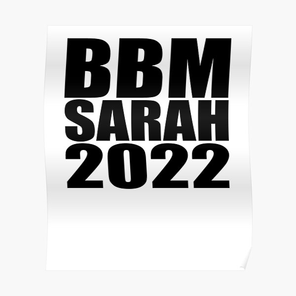 "BBM 2022 Bongbong Marcos Sara Philippines Flag RED" Poster for Sale by ...