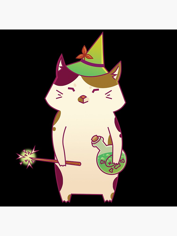 "Poison Witch Kitty Cat " Poster for Sale by meowssytarot | Redbubble