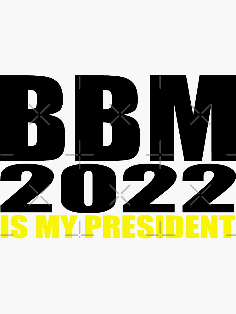 "BBM for President 2022 Bongbong Marcos Sara " Sticker by JasKei ...
