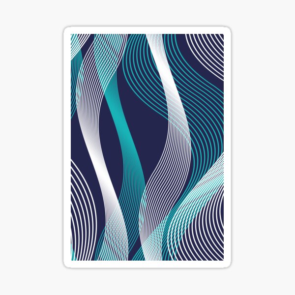 "creative lines ornament design 21" Sticker for Sale by Ferit Kurt ...