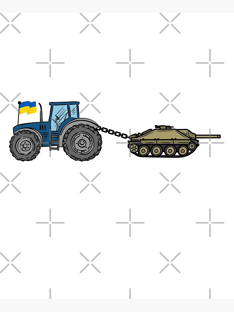 "Russian Tank Stolen By Ukrainian Tractor meme" Photographic Print by ...