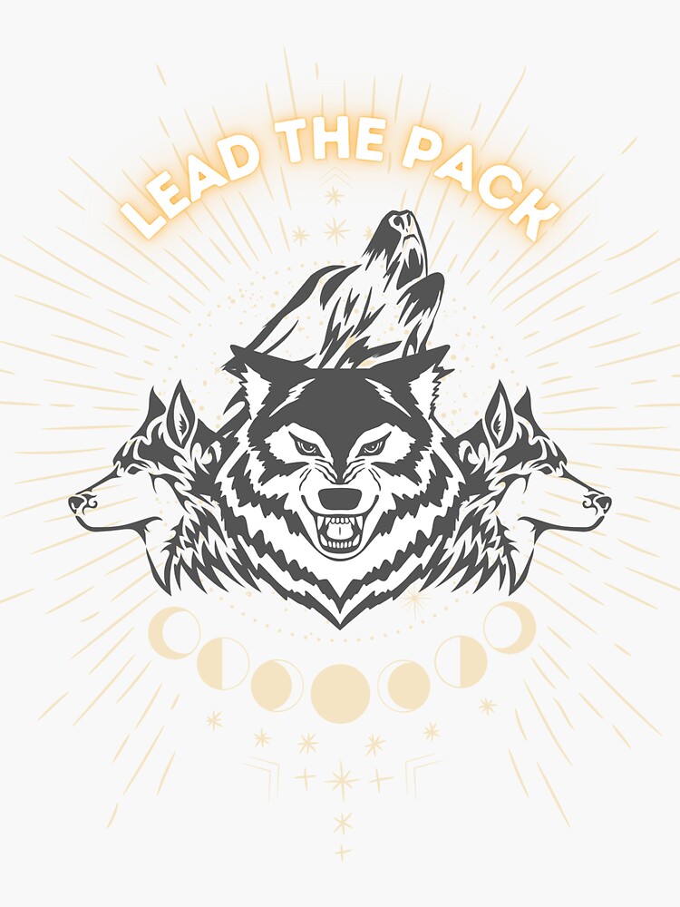"Lead The Pack" Sticker by Valaox | Redbubble