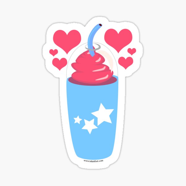 "Slushy Love Fun Cherry Drink Art " Sticker for Sale by mytshirtfort ...