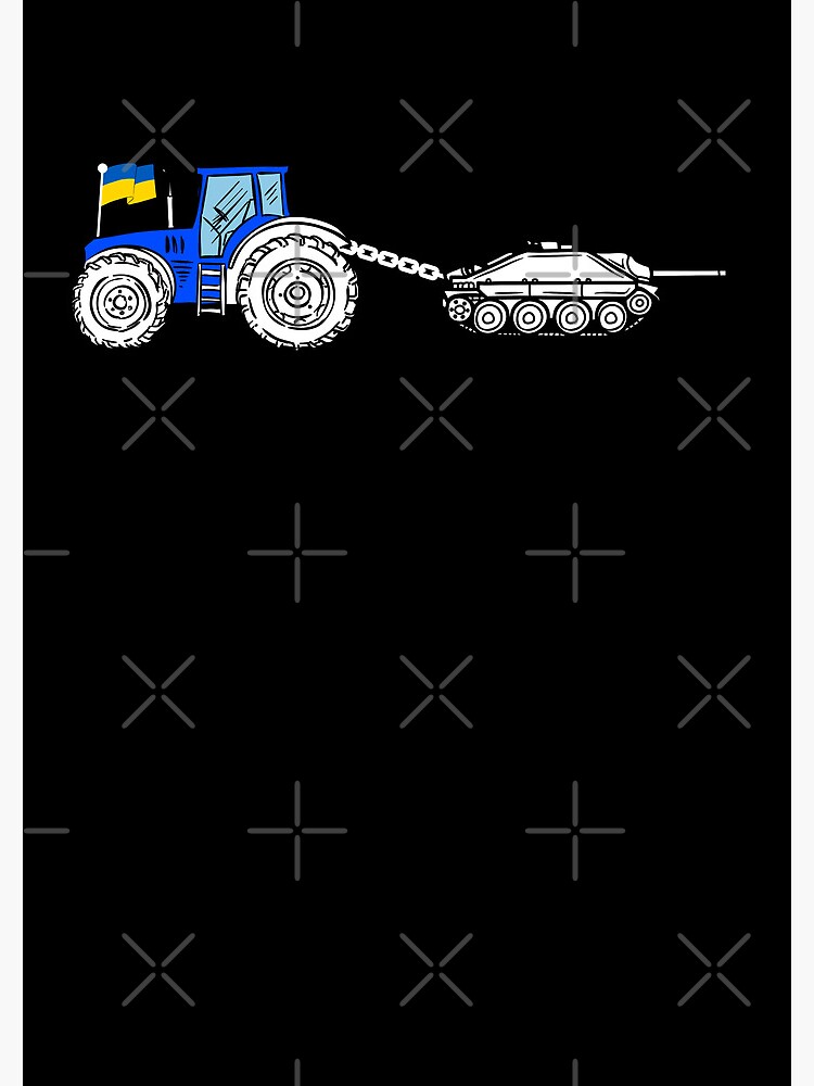 "Russian Tank Stolen By Ukrainian Tractor meme" Spiral Notebook by ...