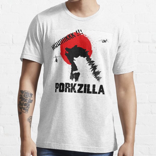 "PORKZILLA - Godzilla meme diversion - funny trademark diversion" T ...