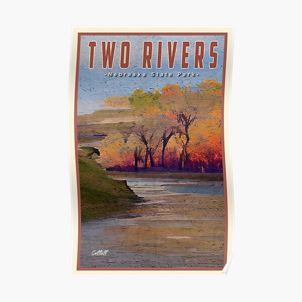 "Midwest Travel Nebraska Two Rivers State Park" Poster for Sale by ...
