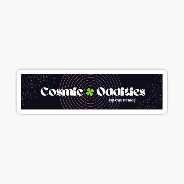"Cosmic Oddities logo " Sticker by CosmicOddities | Redbubble