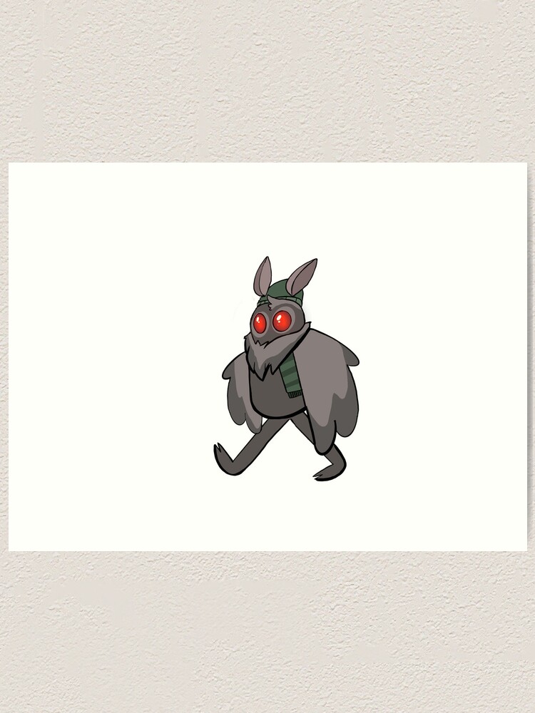 "Mothman - Cryptid Cafe" Art Print for Sale by B1GIronOnHisHip | Redbubble