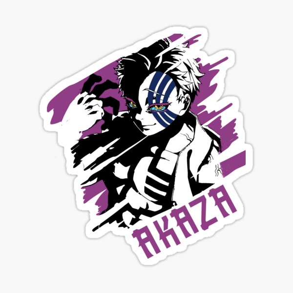 "Demon akaza kimetsu no yaiba " Sticker by Sarkitawo | Redbubble