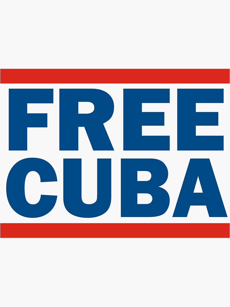 "Free Cuba Cuban Freedom Movement " Sticker by jtrenshaw | Redbubble