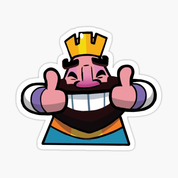 "king emote " Sticker by Eliera | Redbubble