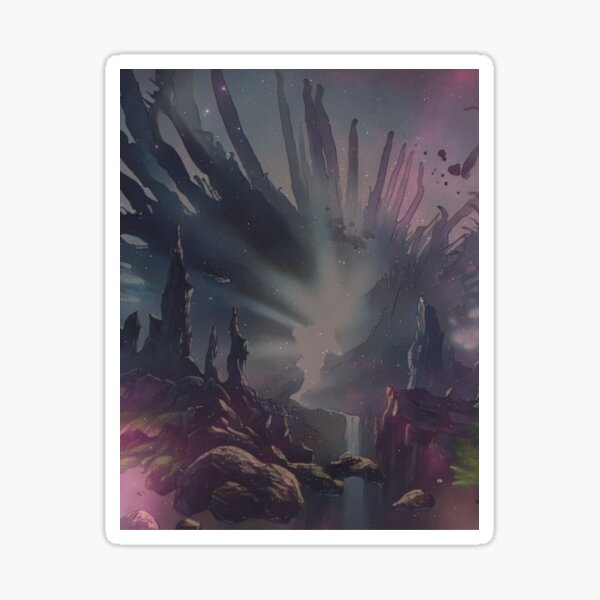 "Shattered" Sticker by BrosDest4Gr8 | Redbubble