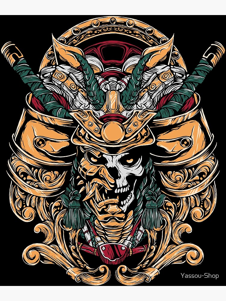 Póster «Arte japonés Monster Samurai El guerrero japonés para los ...