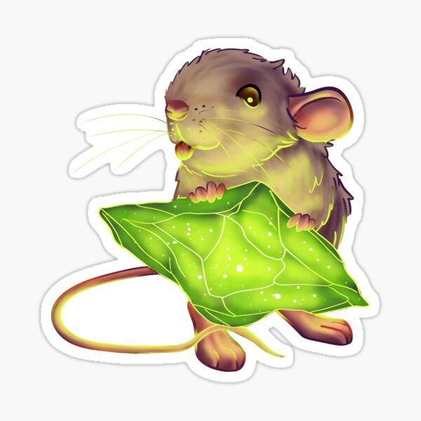 "Bruno Rat" Sticker by Unicornarama | Redbubble