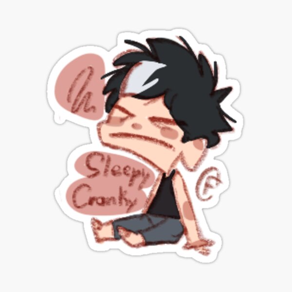 "Sleepy Jason" Sticker for Sale by CatFoxFurry | Redbubble