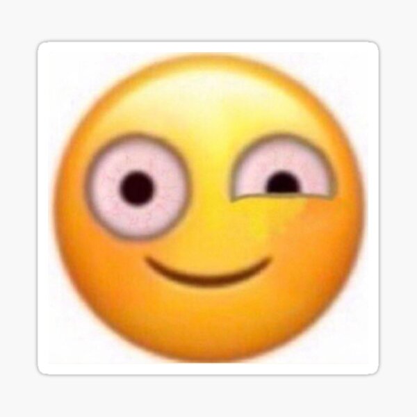 "Tweeking Emoji" Sticker for Sale by its2shainz | Redbubble