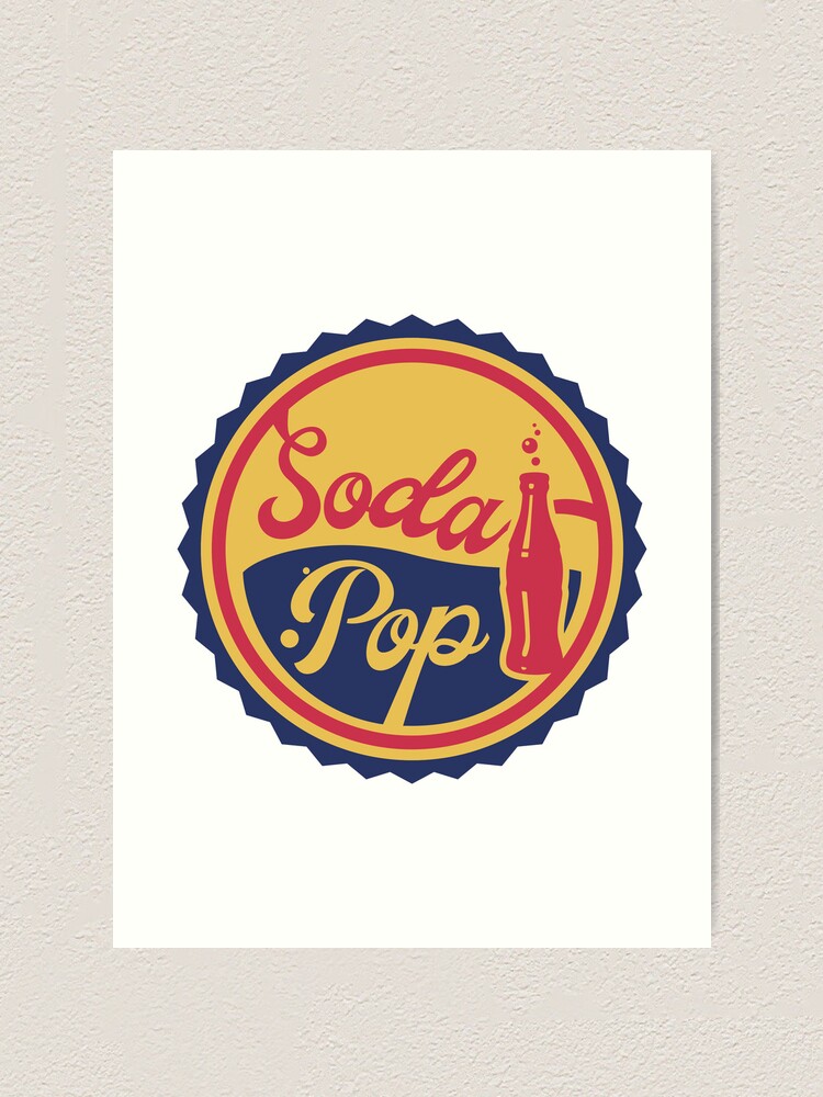 "Soda Cap Cartoon" Art Print for Sale by TrippyPosters | Redbubble