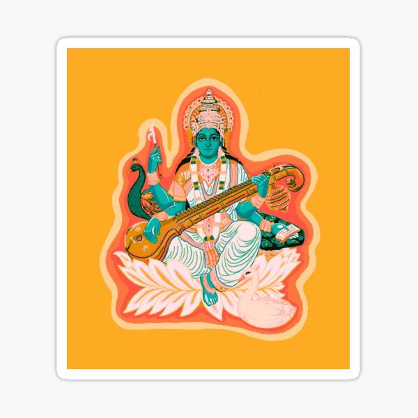 "Saraswati" Sticker by AveryRogo | Redbubble