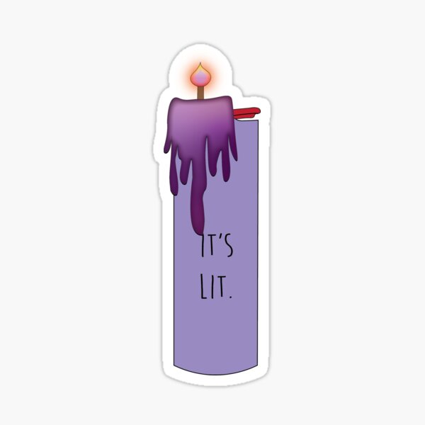 "It's Lit" Sticker for Sale by gaileob | Redbubble