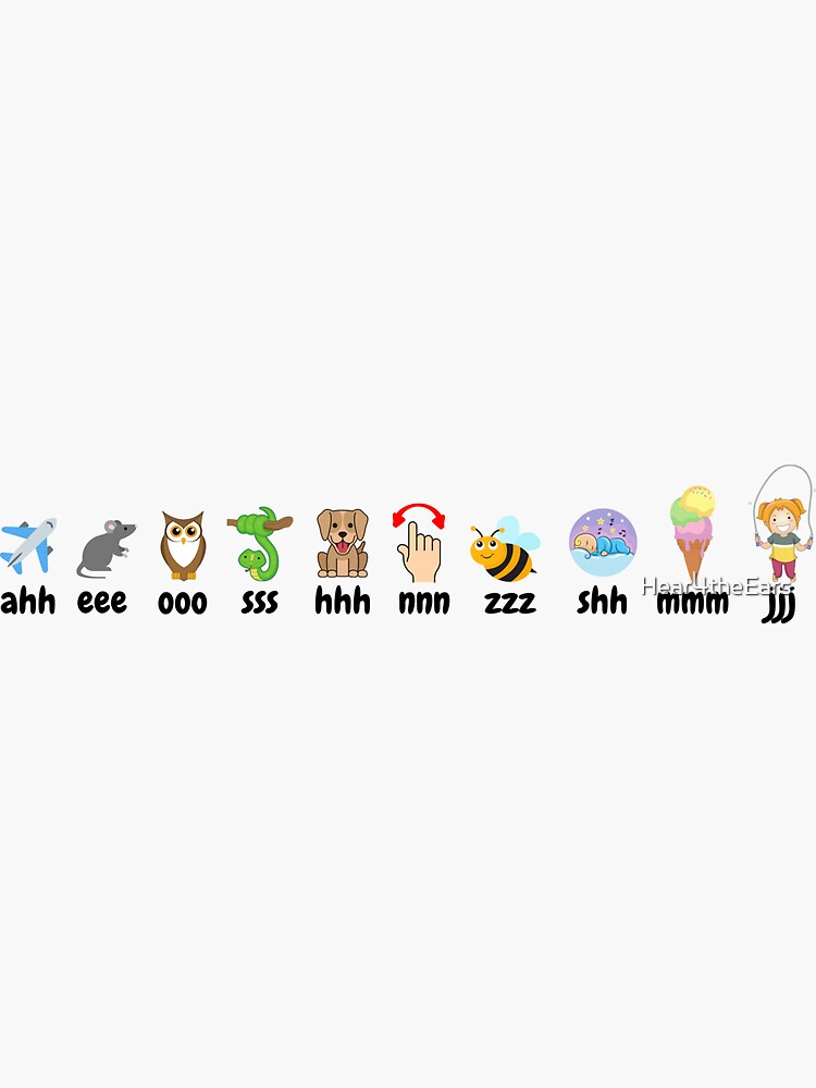"Low Middle High (LMH) Frequency Test Ling 10 Speech Sounds Horizontal ...