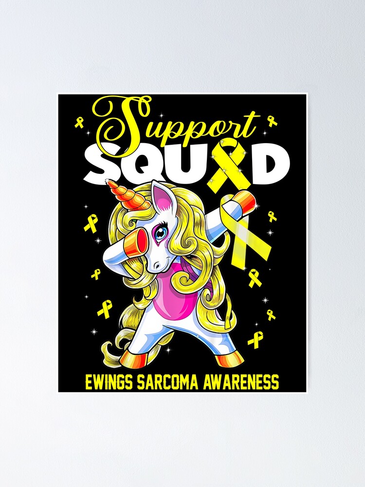 "Cute Unicorn Support Squad Ewings Sarcoma Awareness Men Women Kid" Poster for Sale by tenjun16 ...