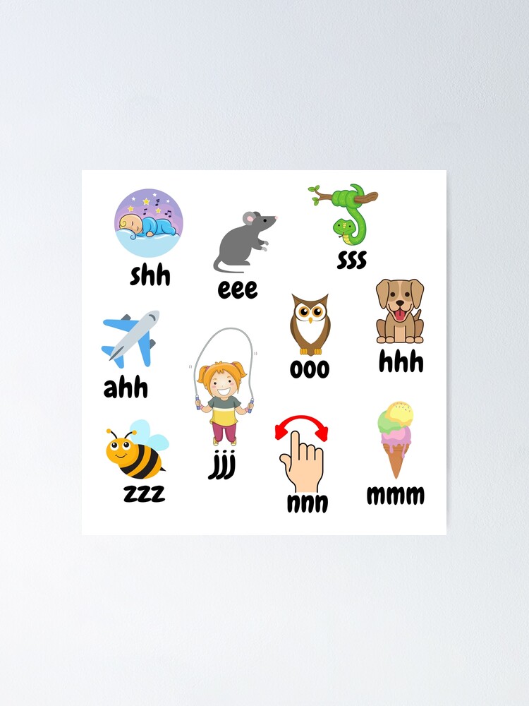 "Low Middle High (LMH) Frequency Test Ling 10 Speech Sounds " Poster ...