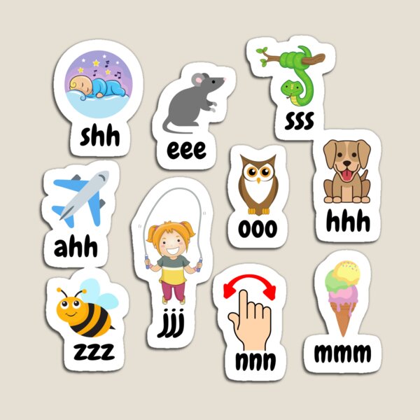 Imán «Prueba de frecuencia baja media alta (LMH) Ling 10 sonidos del habla» de Hear4theEars ...