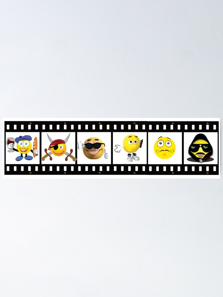 "Emoji Film Stars - In The Movies" Poster for Sale by GnuArt | Redbubble