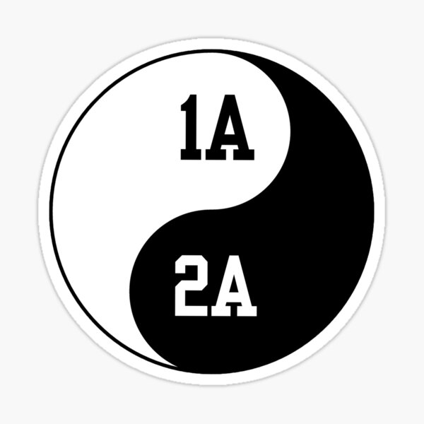 "1A/2A First Amendment Second Amendment" Sticker by ChipMcFarlane ...