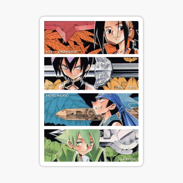 Sticker « Anime Manga Shaman King Merch Asakura Yoh Ren Tao Horohoro ...