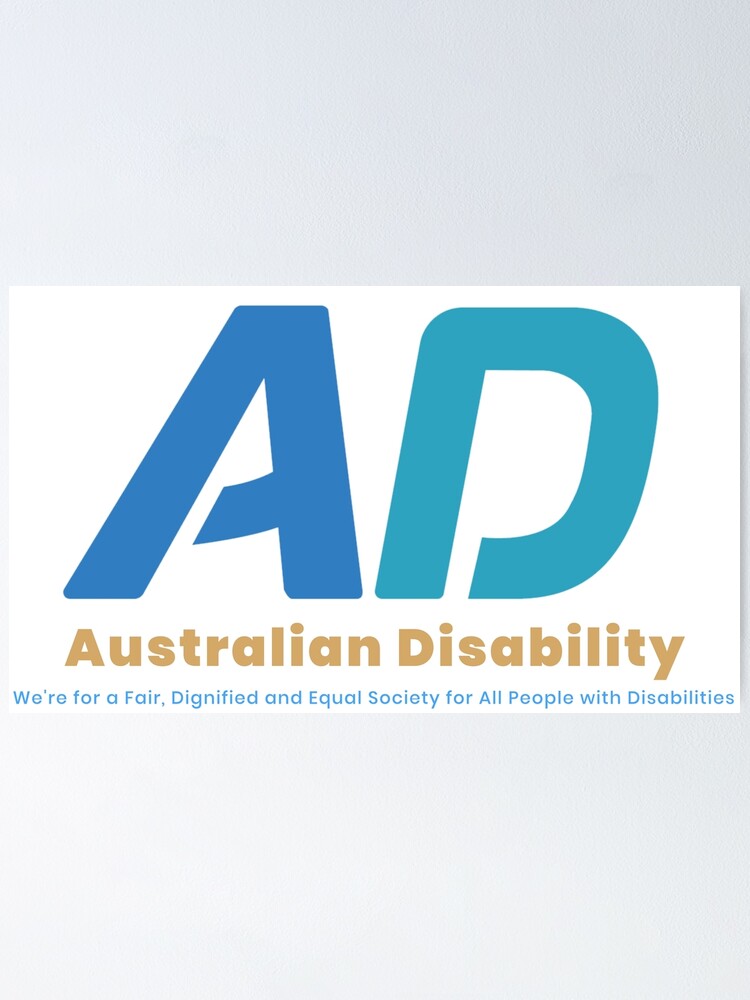 "Australian Disability New LogoV4" Poster for Sale by ausdis | Redbubble