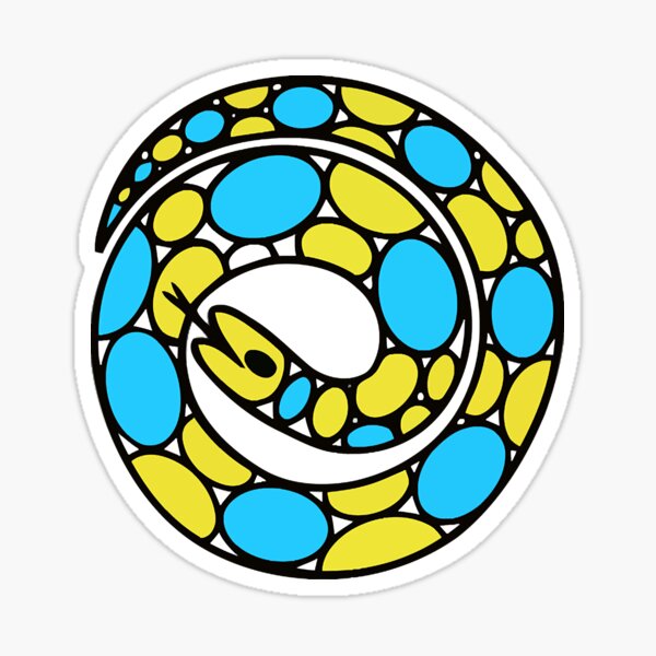 "Coiled Snake " Sticker by BradleySal4131 | Redbubble