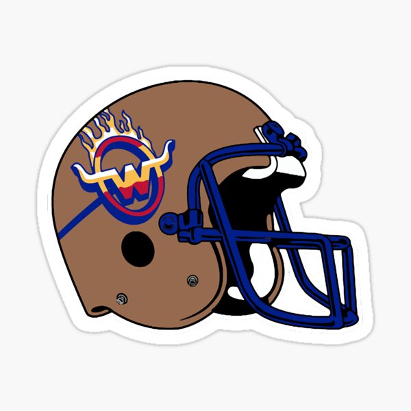 "USFL Wranglers Helmet [DEFUNCT] " Sticker for Sale by JenniferGa3548 ...