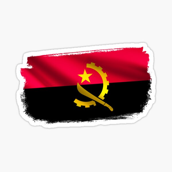 "Vintage Angola Flag Angolan Pride For Men Women Kids" Sticker by ...