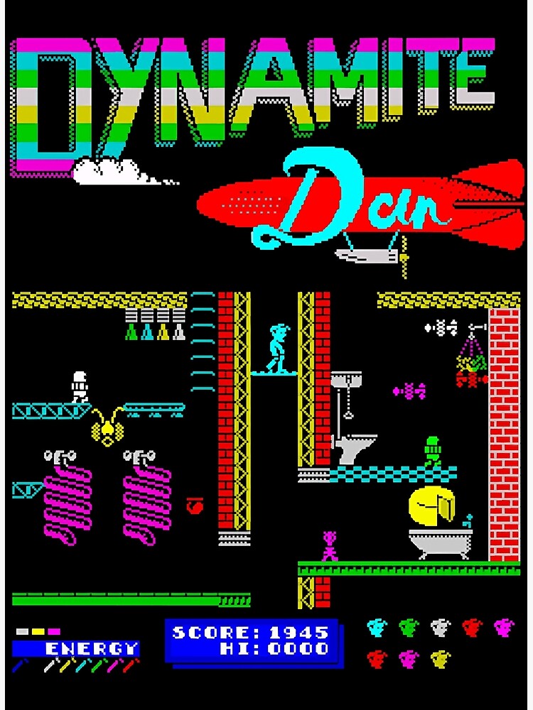 "Mod.4 Arcade Dynamite Dan Video Game " Poster for Sale by ...