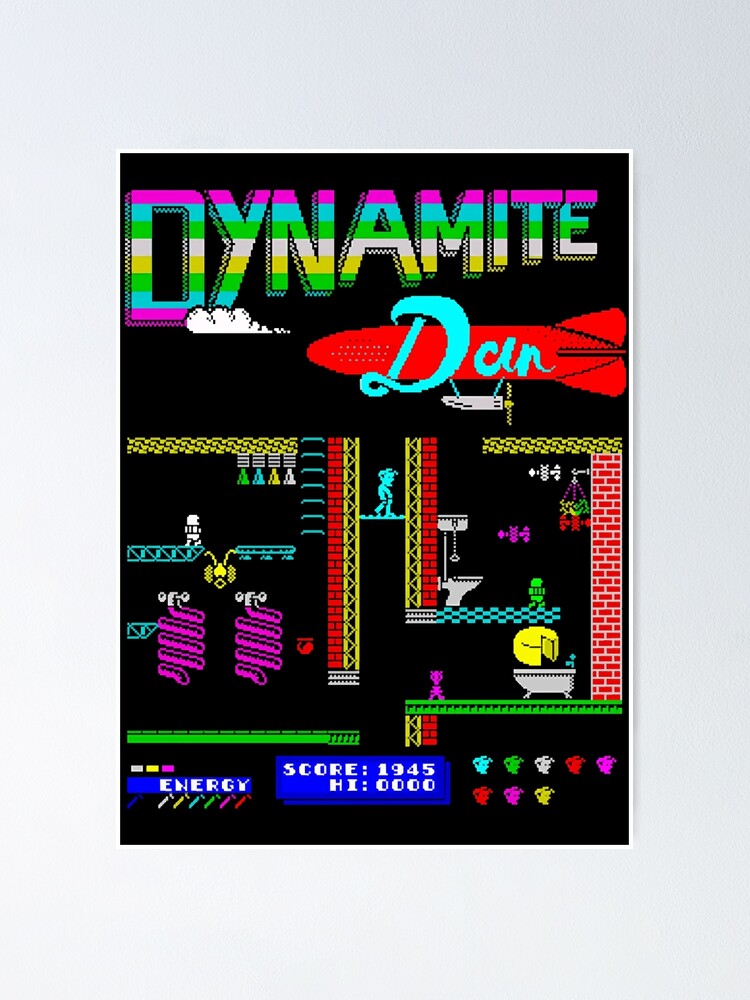 "Mod.4 Arcade Dynamite Dan Video Game " Poster for Sale by ...