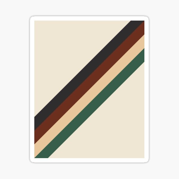 "Vintage Retro Stripes" Sticker for Sale by VintageRetroDep | Redbubble