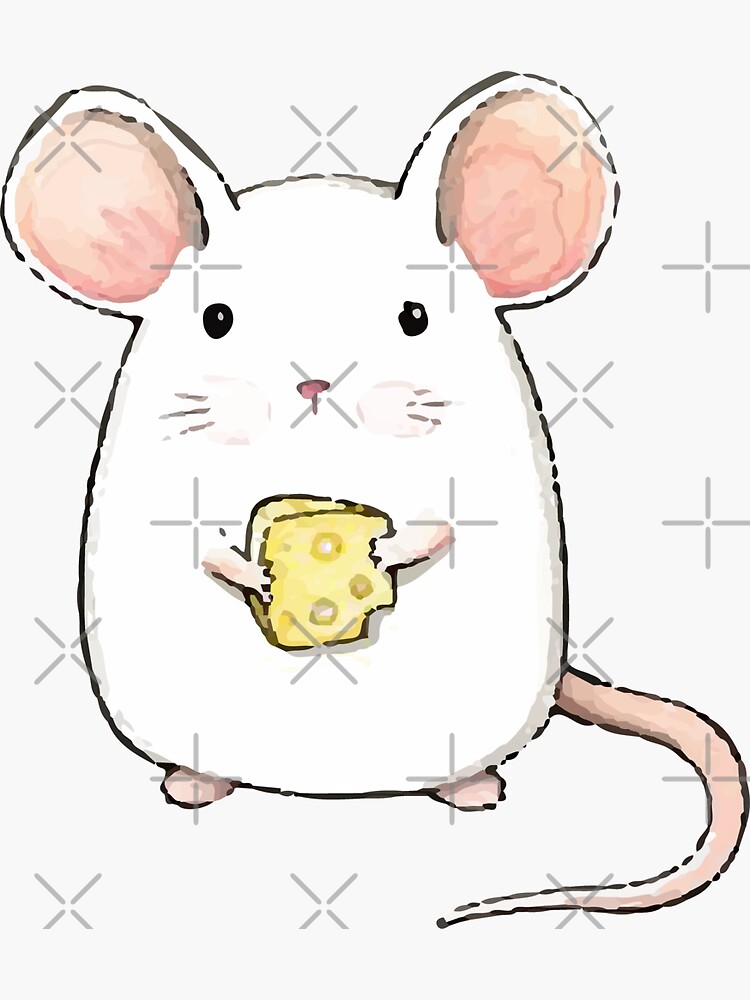 Pegatina «Cute Little Mousey Cool mouse Gift For Kids amante de los ...