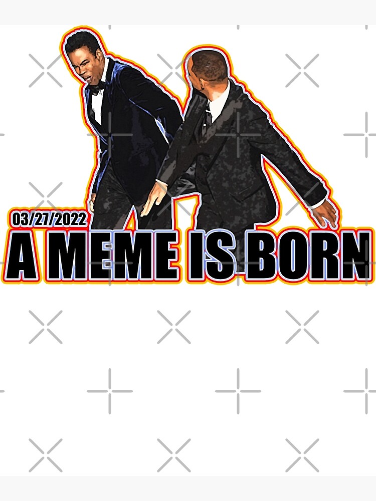 "Mens Funny Will Smith Slaps Meme" Poster by KennyBins1980 | Redbubble