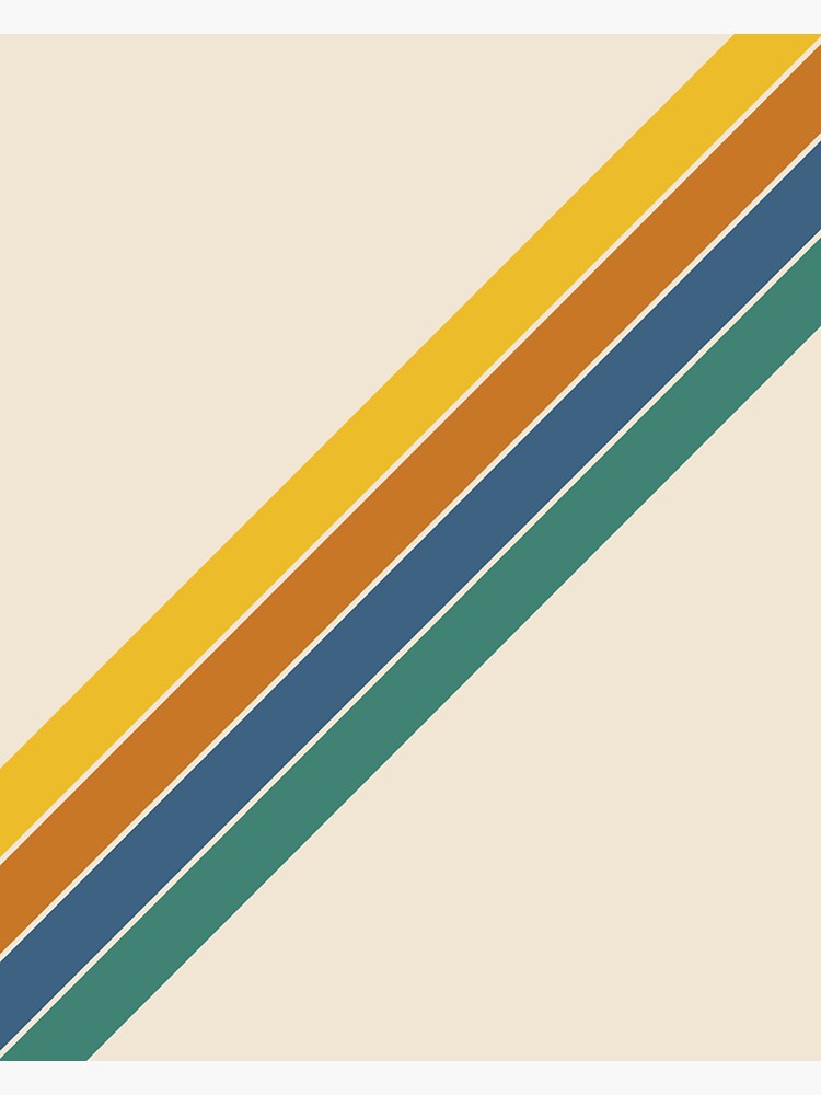 "Vintage Retro 70s Stripes" Sticker by VintageRetroDep | Redbubble