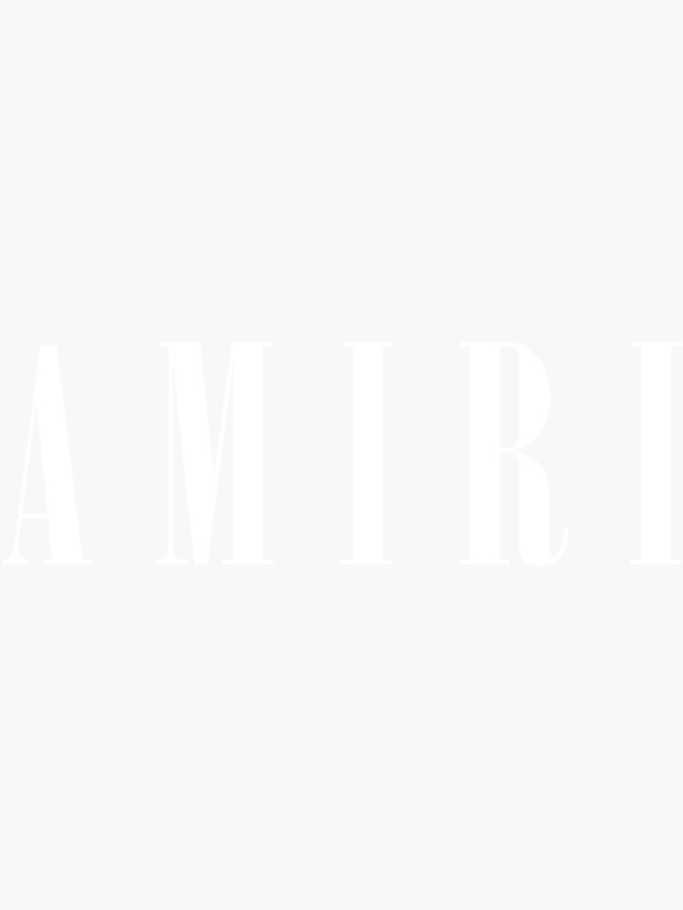 "Amiri White Font Classic" Sticker for Sale by MeesvanEs | Redbubble