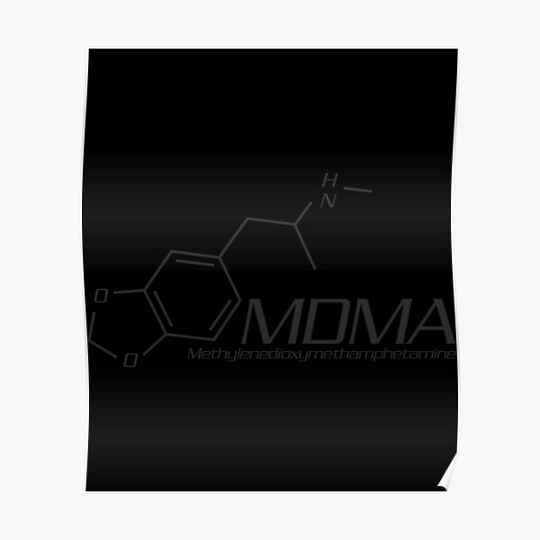 Póster «Esencial de la molécula de MDMA.» de odervzdarisw | Redbubble