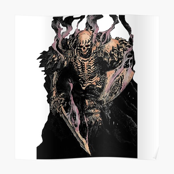 "Berserk Death Skull Death Knight " Poster for Sale by MarxVeay2 ...