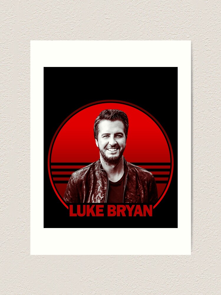 "Luke Bryan Music Legend 80s Aesthetic Fan Art" Art Print for Sale by ...