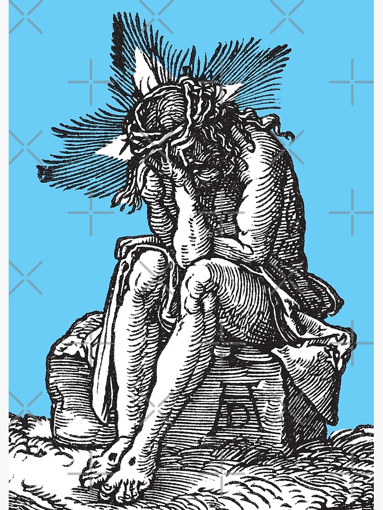 Póster «Jesucristo El Varón de Dolores sentado Pequeña Pasión Albrecht ...